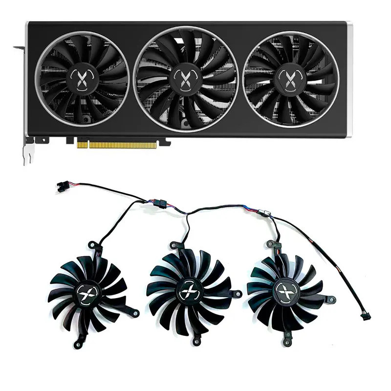 CF1015U12S 1x95mm 2x87mm Radeon RX 6700XT 6750XT GPU fan for XFX ...