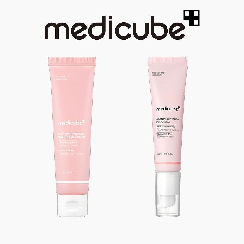 Medicube PDRN Pink Hyaluronic Acid Soothing Cream/PDRN PINK PEPTIDE EYE ...