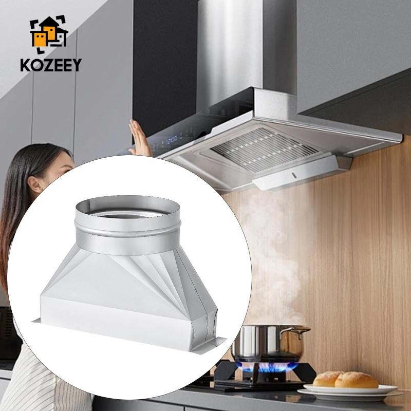 [KOZEEY] Galvanized Transition From Rectangular to Round Duct Adapter ...