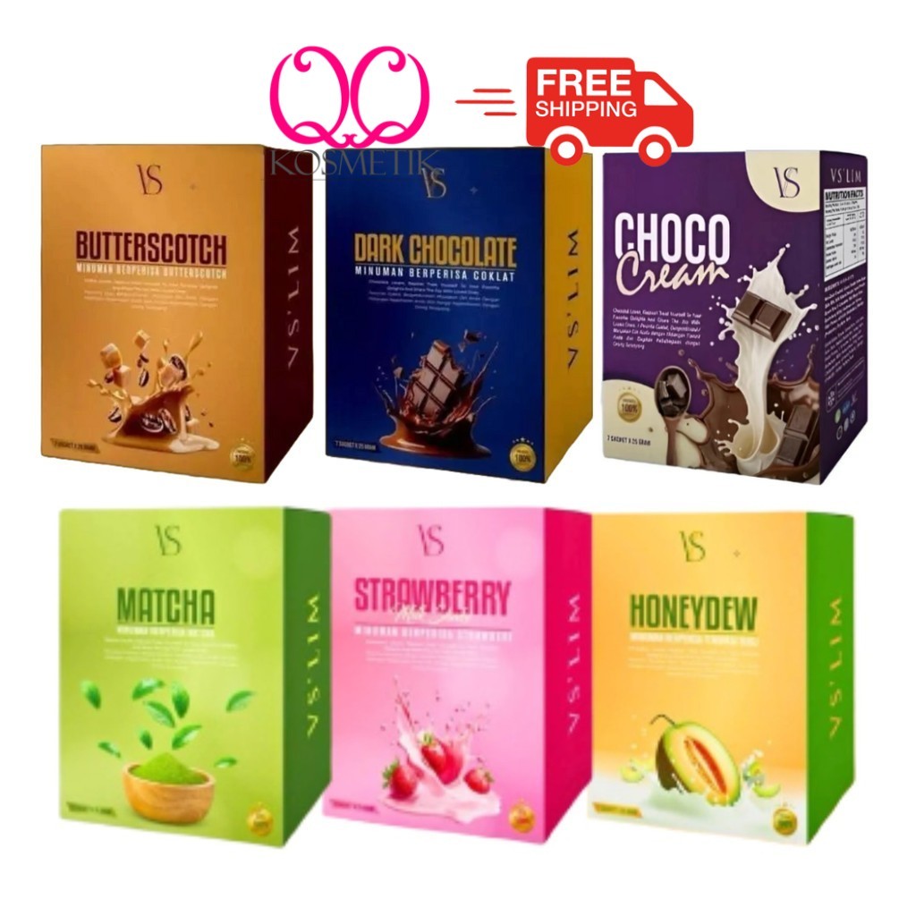VSLIM 7s Butterscotch Dark Chocolate Fiber Honeydew Matcha Strawberry V ...