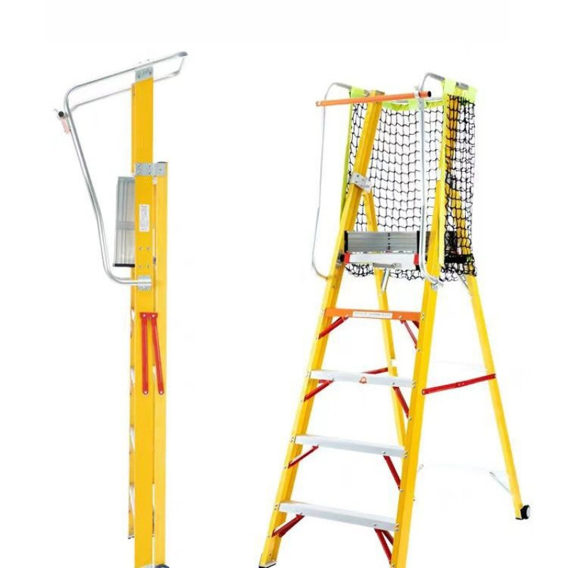 Insulated Thickened Fiberglass Safety Step Ladder Platform Ladder ...