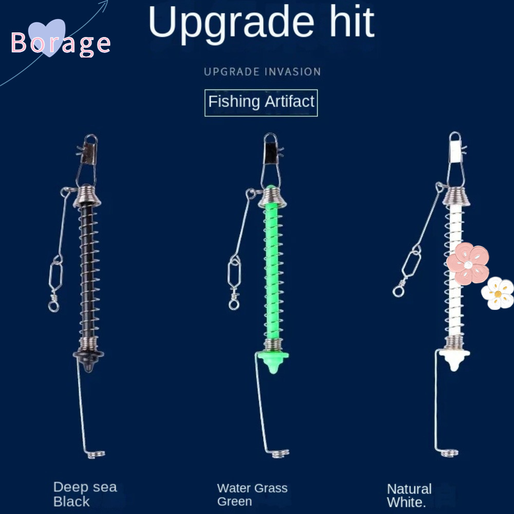 BORRAONE Fishing Pole Fixing Spring, Bait Holder Trigger Mechanism ...