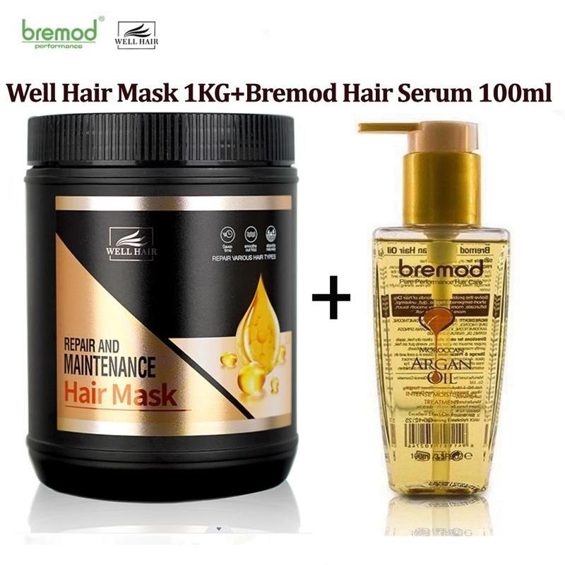 Well Hair Mask 1KG Maintenance Hair Care Repair Damage Dry Frizzy ...