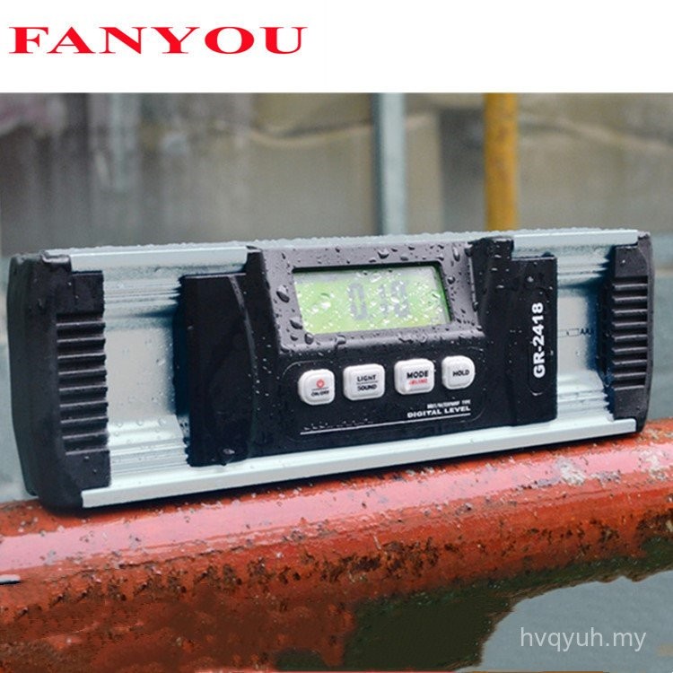Digital Display Spirit Level Angle Ruler Waterproof with Protractor ...