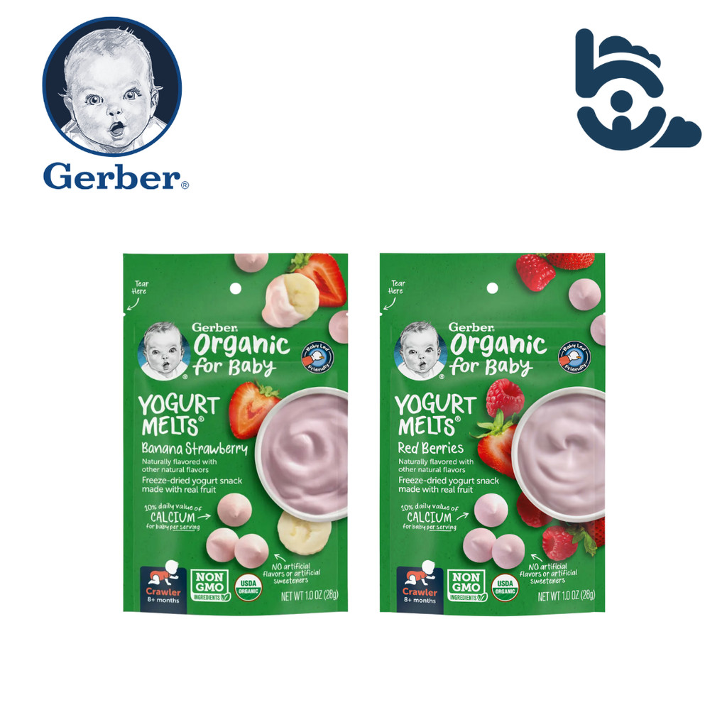 Gerber Organic Yogurt Melts (28g) | Shopee Malaysia