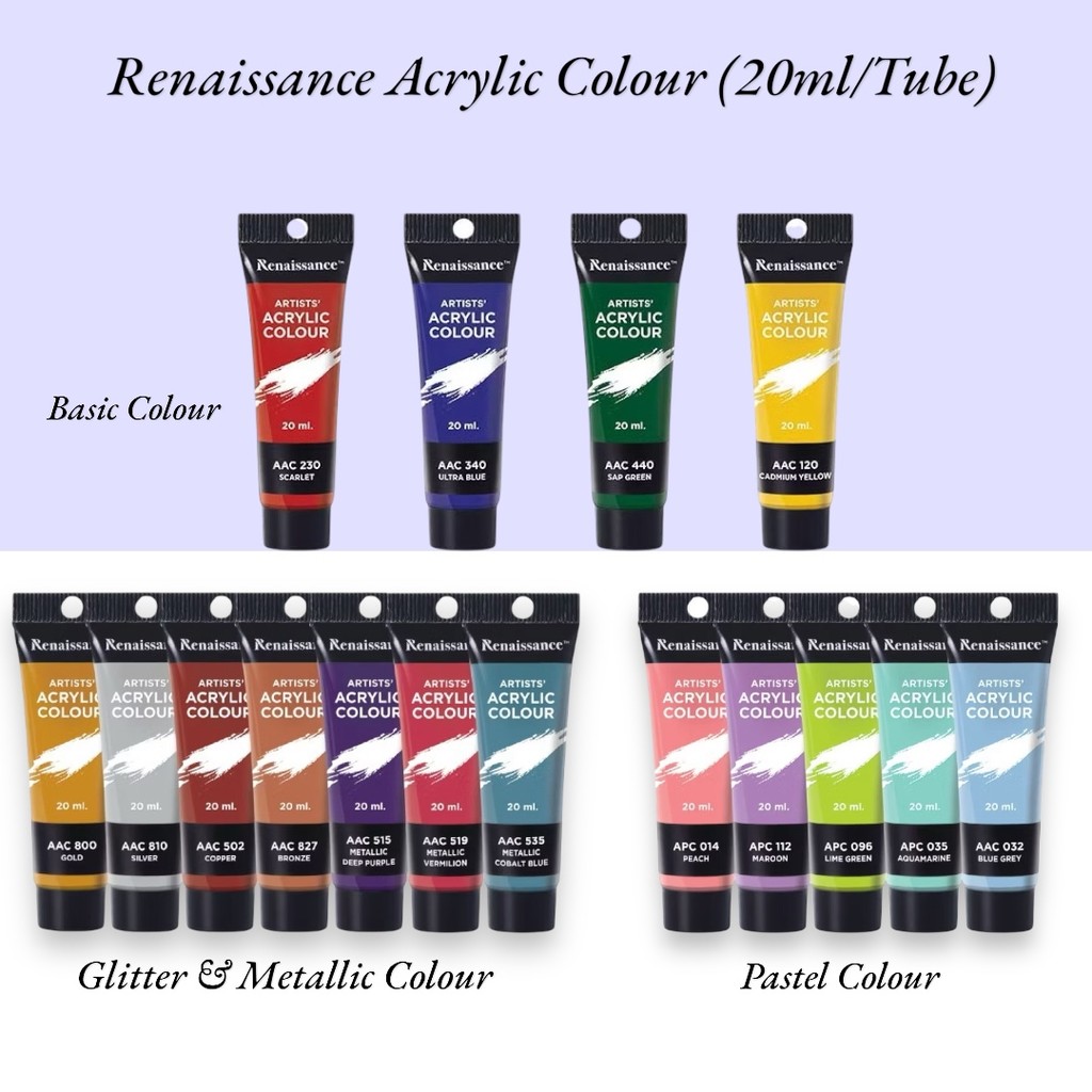 DHAS Renaissance Acrylic Colour 20ml in Tube (1pc) | Shopee Malaysia