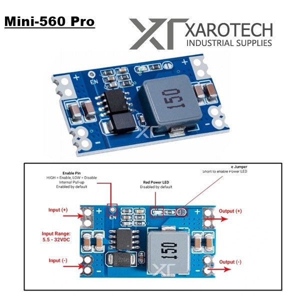 Mini-560 Pro Fixed DC-DC Buck Regulator Step Down 5A Voltage Buck ...