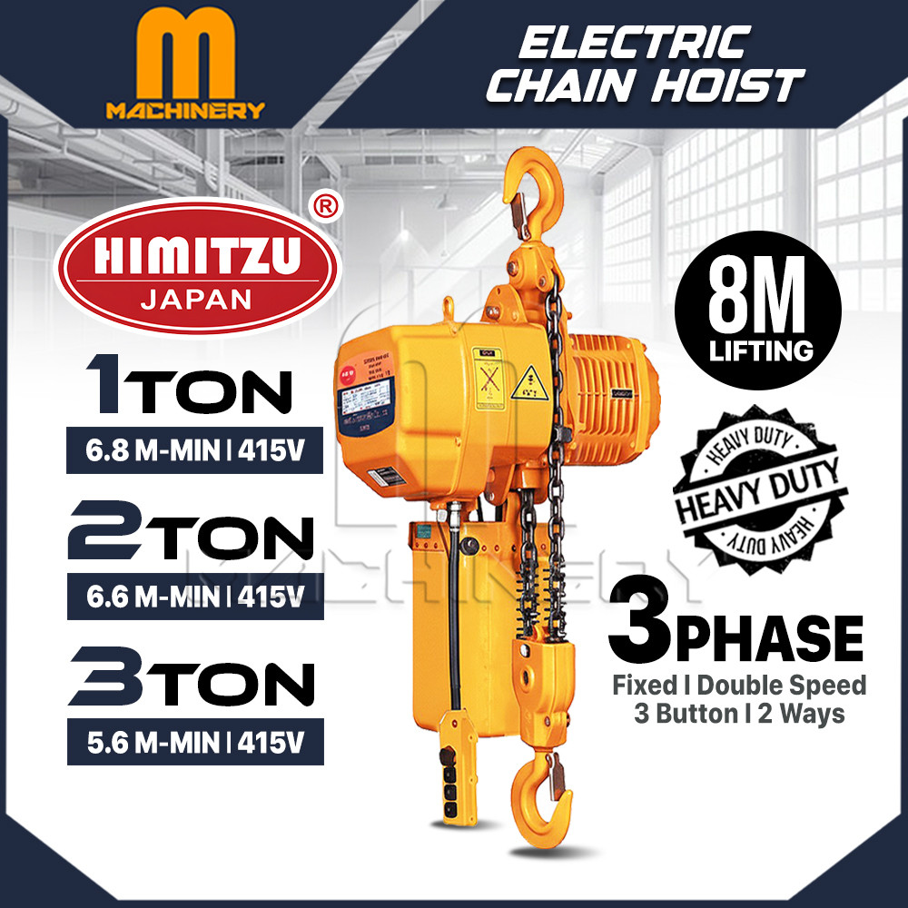 [READY STOCK] Electric Chain Hoist 415v Hoist 3 Phase Chain Block 1 Ton ...