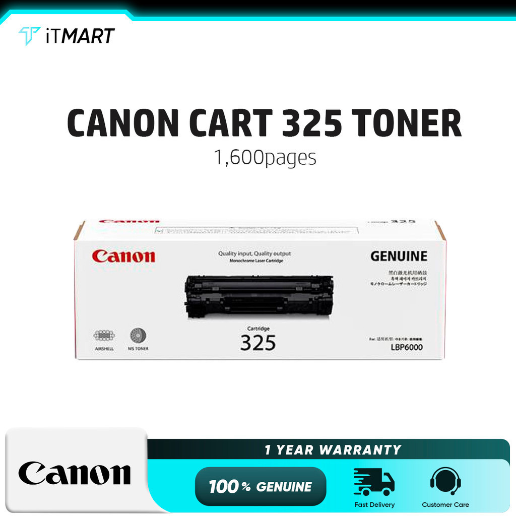 Canon Cart 325 Original Laserjet Mono Toner Cartridge / 1.6k Pages ...