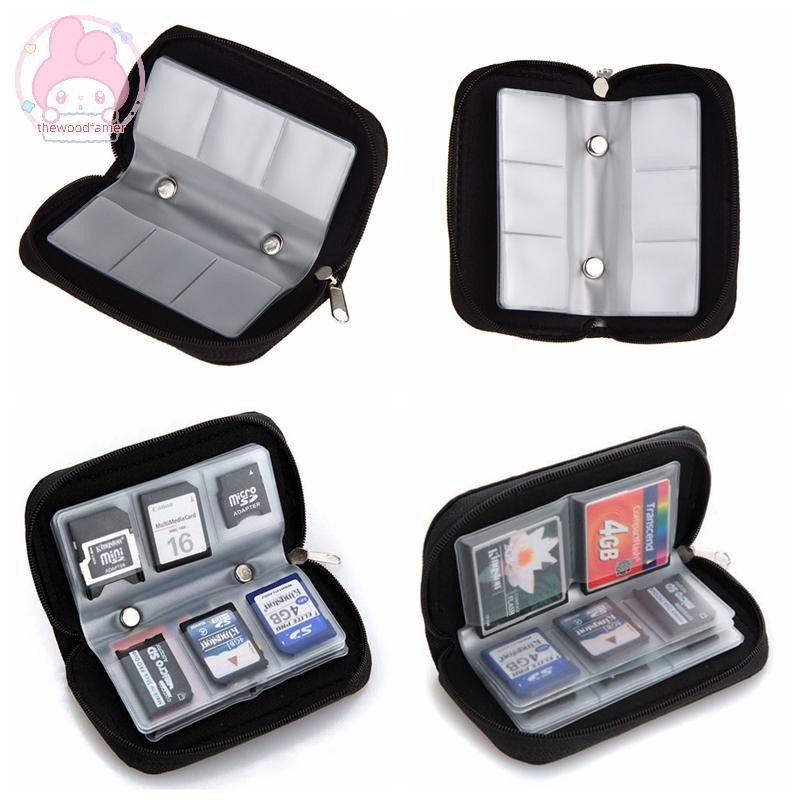 thewoodfamer Hot SDHC MMC CF Micro SD Memory Card Storage Carrying ...