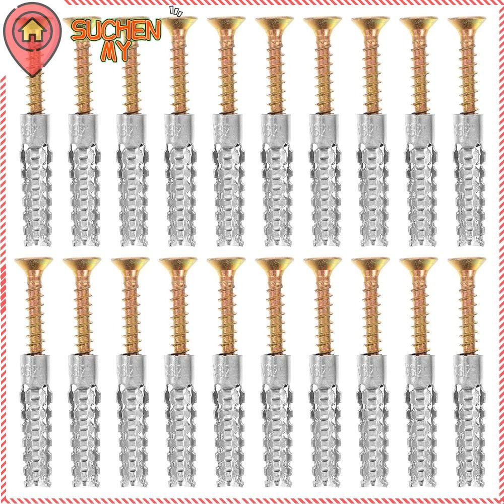 SUCHENMY Metal Expansion Tube Nails, Self Tapping Serrated Expansion ...