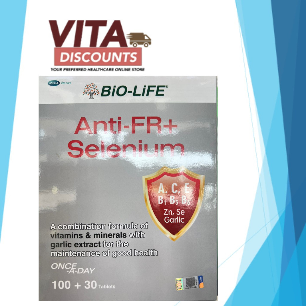 BIO-LIFE ANTI-FR+ SELENIUM TABLETS 100+30S EXP07/2027 | Shopee Malaysia