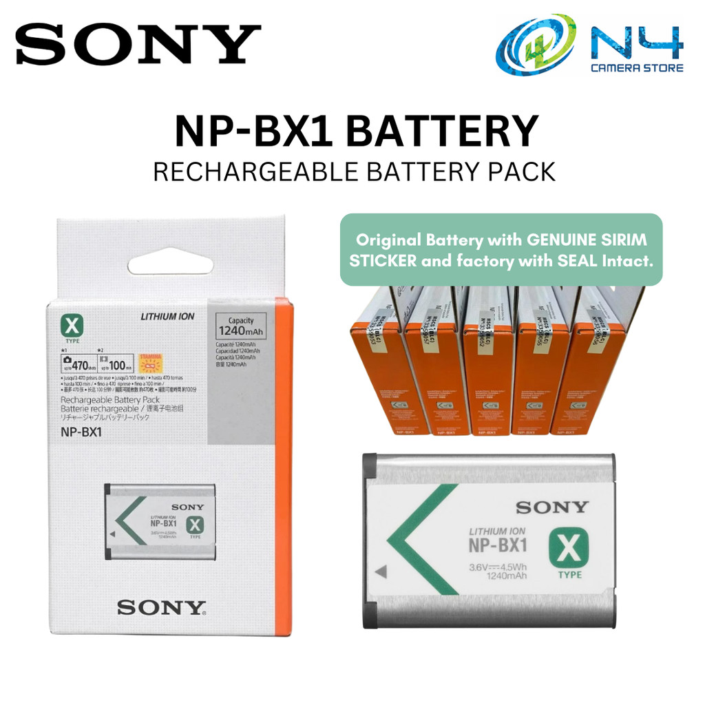 Sony NP-BX1 / BX1 X-series Rechargeable Lithium-Ion Battery Pack ...