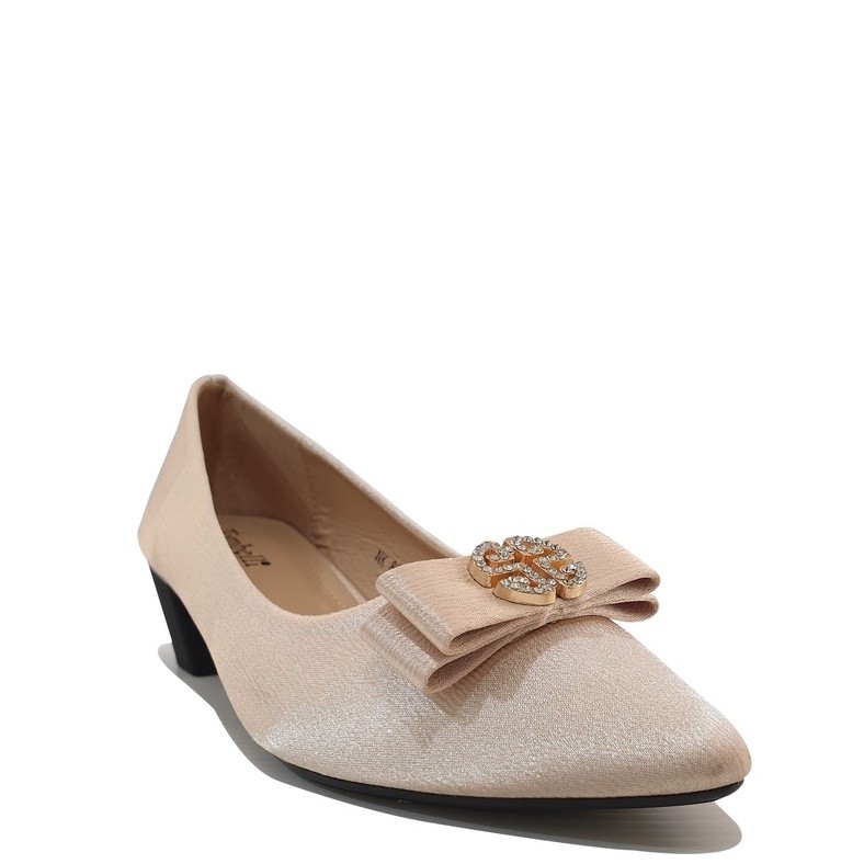 YK8 Tombelli Women Pointed Toe Heels Pump Shoes -Brown/Grey NKTM8006 ...