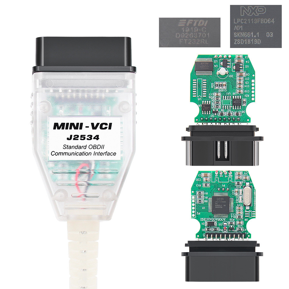 USB OBD2 16Pin MINI VCI Scanner Cable Compatible with Toyota TIS ...
