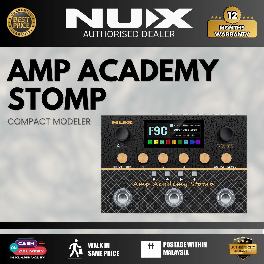 NUX NMA-3AAP Amp Academy Stomp Modeler Pedal ( NMA-3AAP ) | Shopee Malaysia
