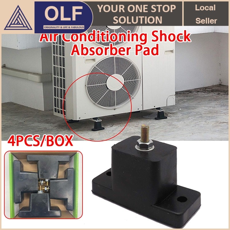4Pcs Air Conditioner Rubber Vibration Mounting Bracket Shock Absorbing ...