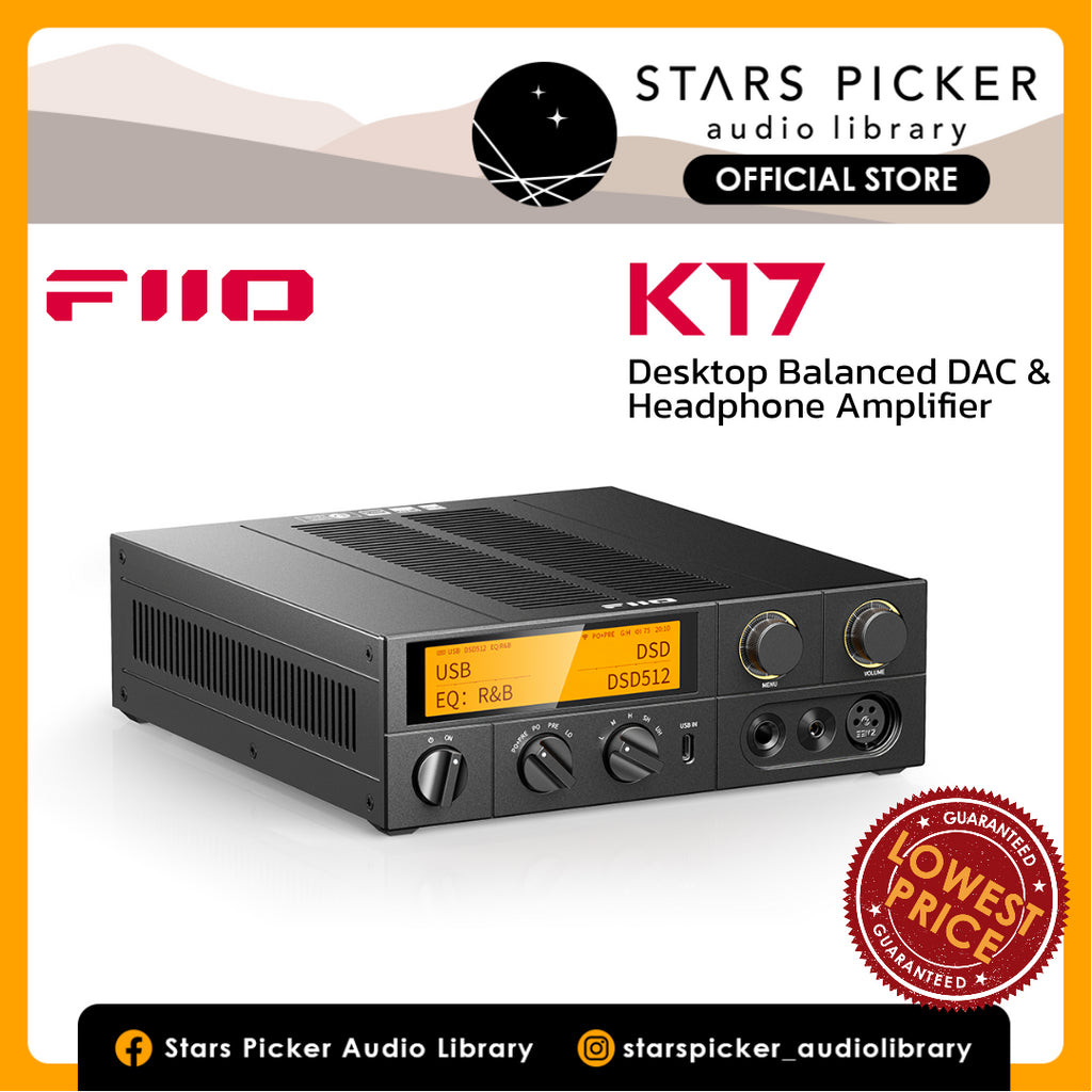 FiiO K17 Desktop DAC and Headphone Amplifier with Streaming Receiver ...