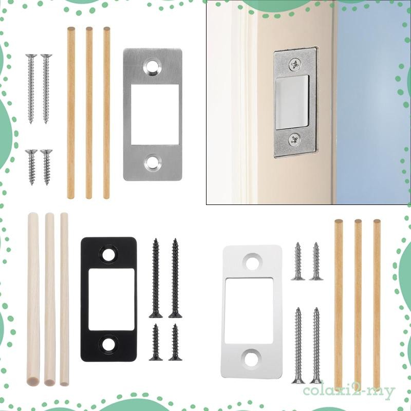 [ColaxiefMY] Deadbolt Strike Plate Narrow Side and Large Hole for ...