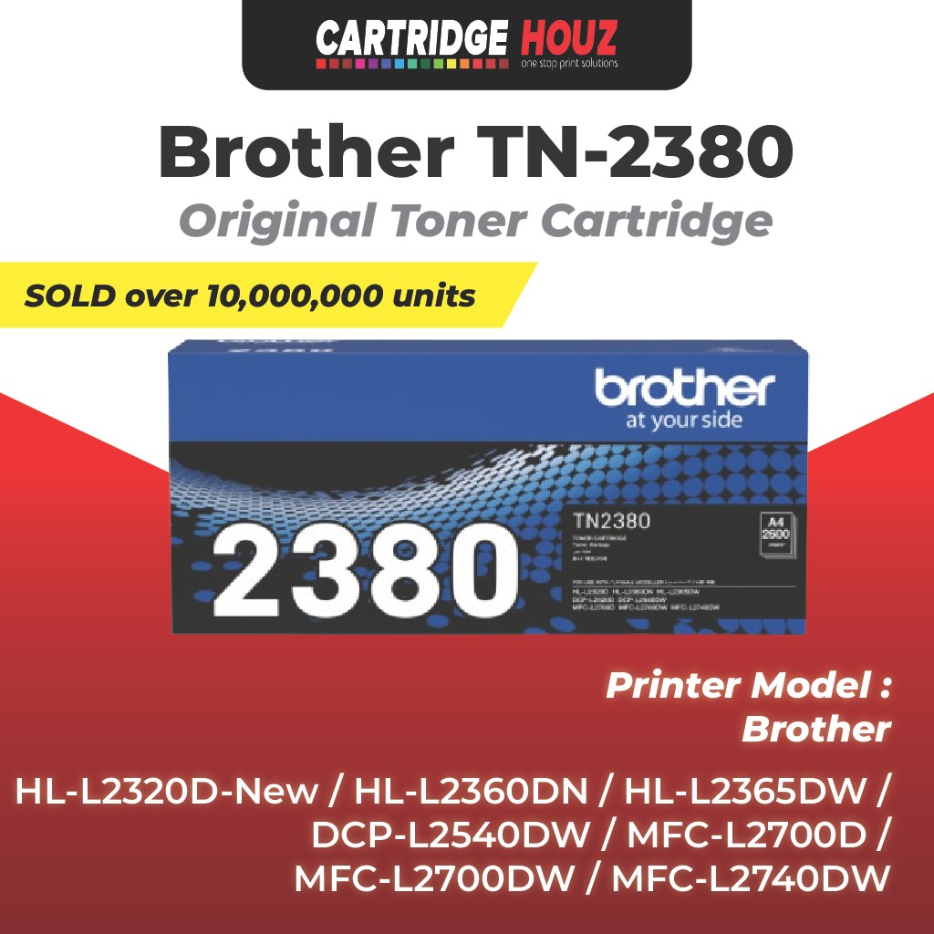 GENUINE Original Brother TN-2380 / TN2380 Toner Ink Printer Printer ...