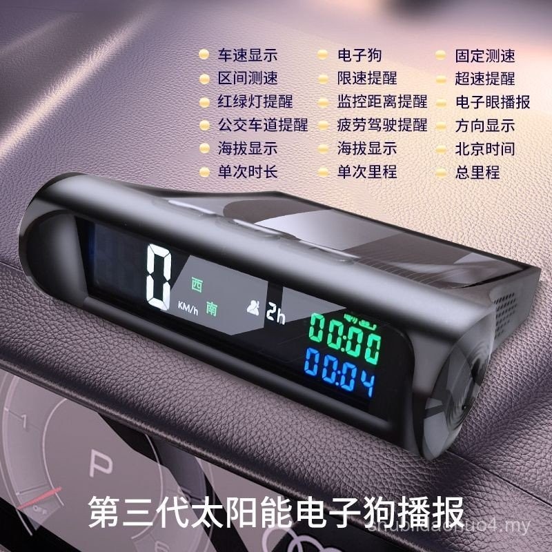 2025 Pengesan Kelajuan Anjing Elektronik Kereta Baharu Beidou Peranti ...