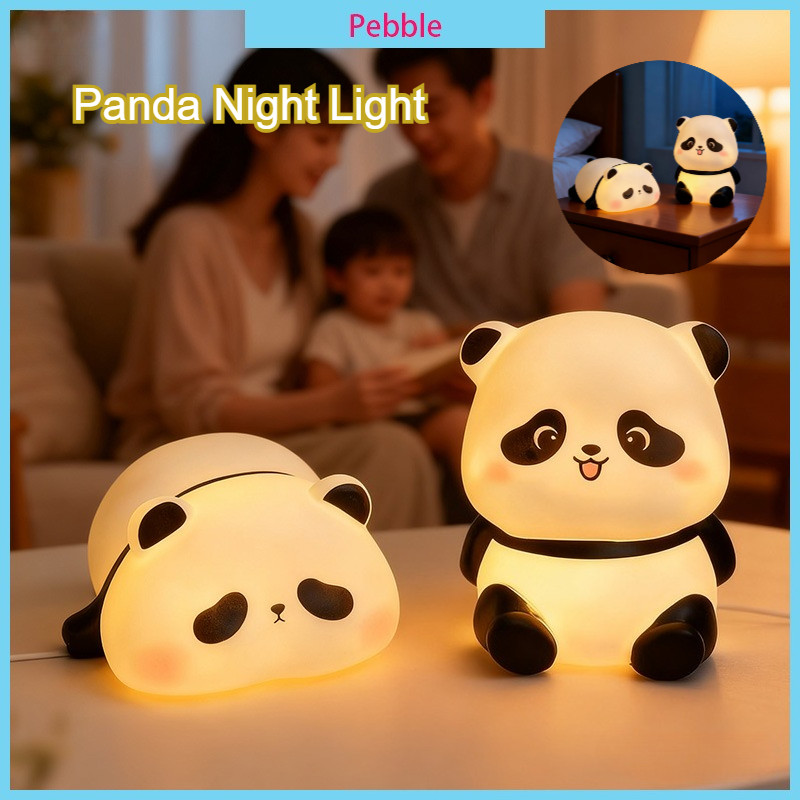 Panda Night Light Cute Cartoon Lamp Surprise Gift Home Decor Kids Sleep ...