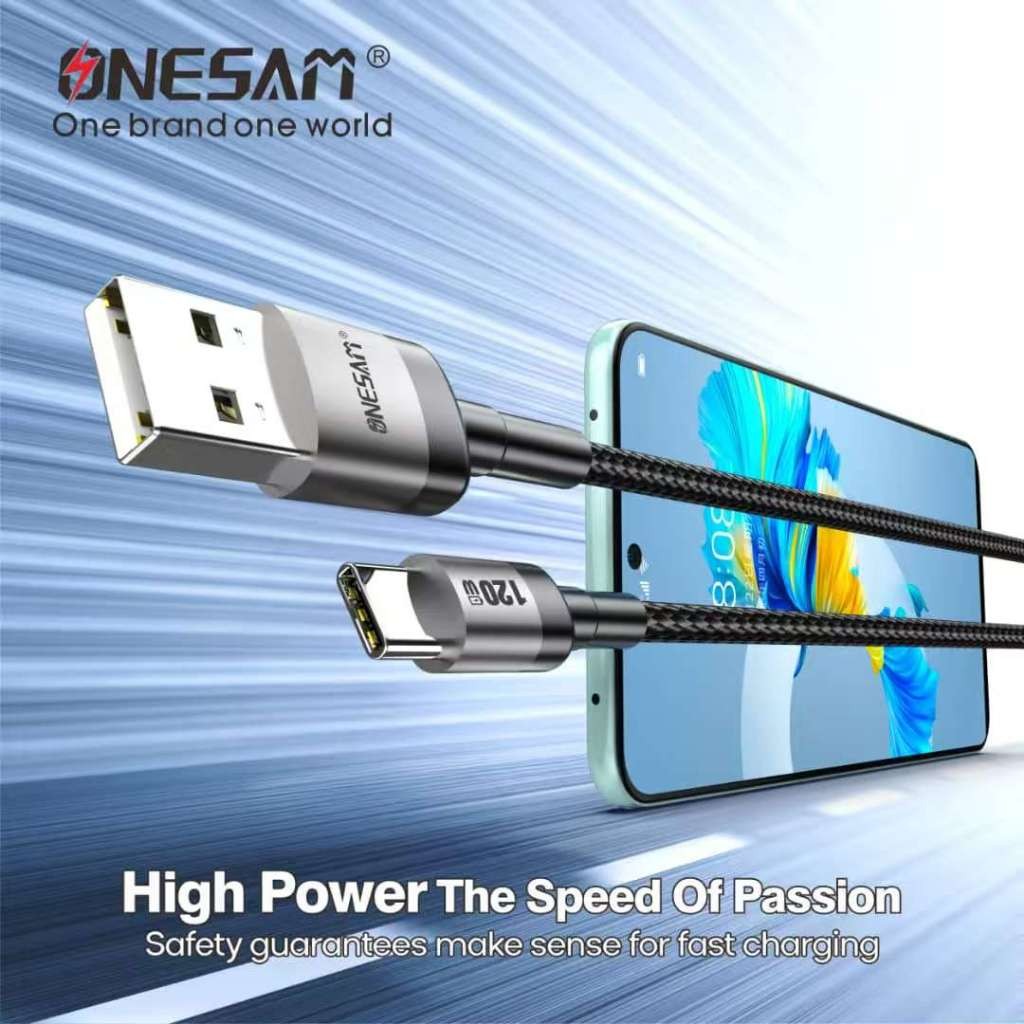 ONESAM OS-A42 120W USB Data Cable / 2 Meter 120W Super Fast Charging ...