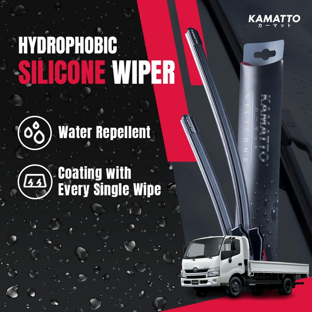 Kamatto Wiper Toyota Dyna U300 XZU710 (2011-Present) Hydrophobic ...