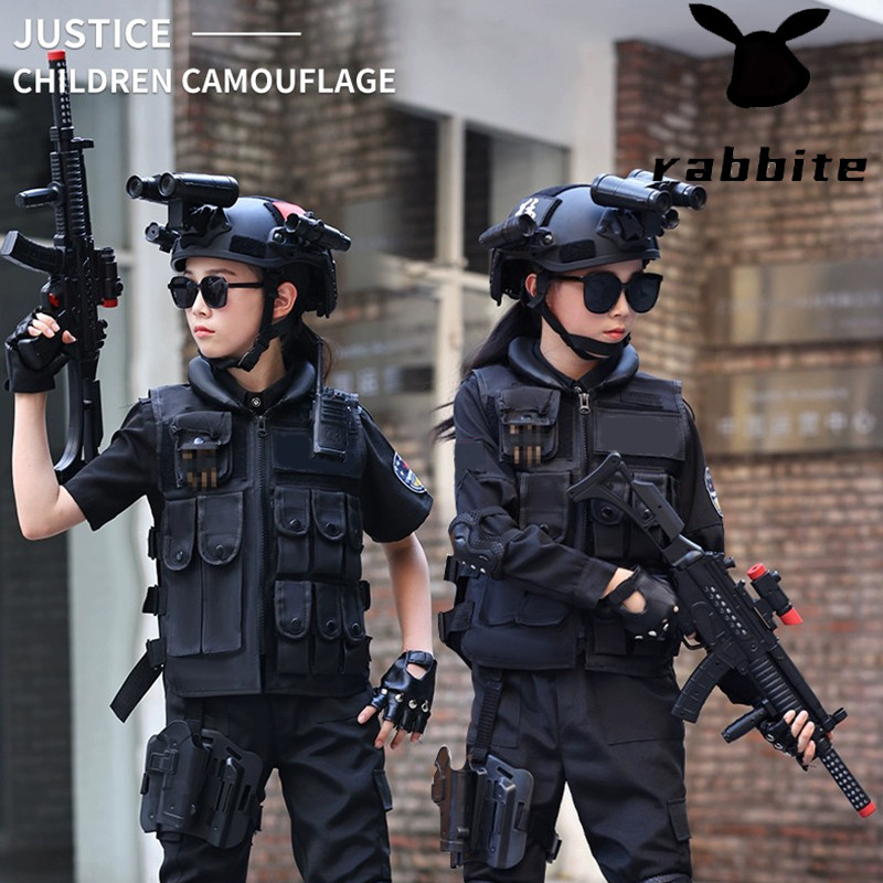 Kids Police Costume Cosplay Occupation Uniform Career Day For Police ...