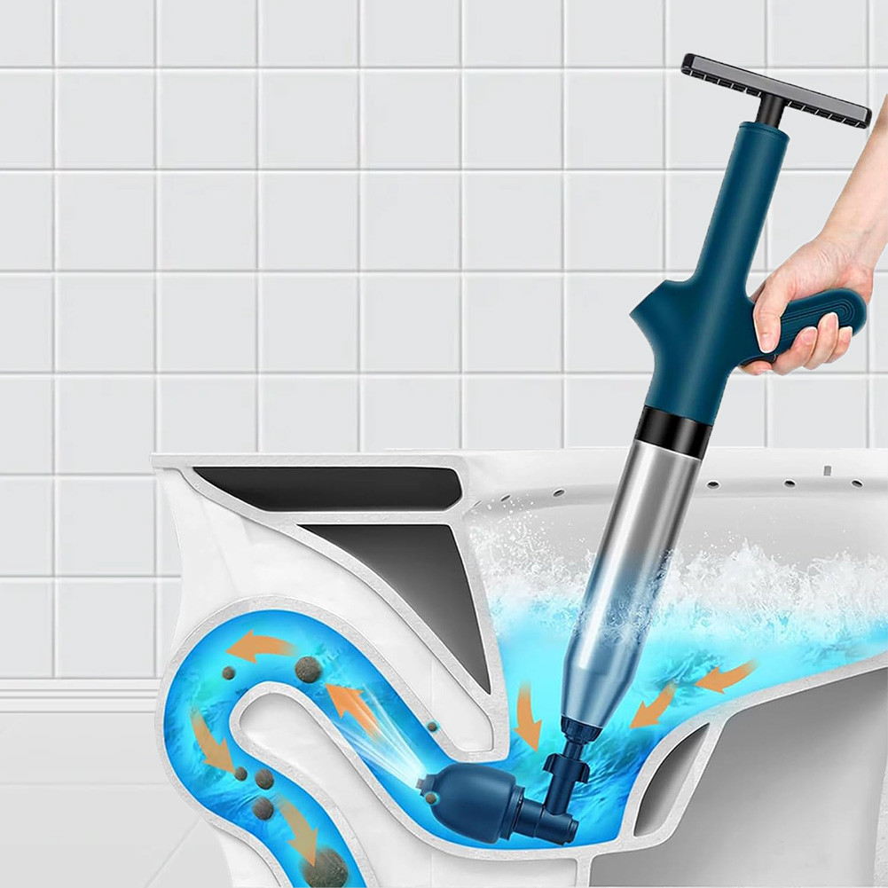 Pipe Plunger High Pressure Drain Clog Remover Stainless Steel Air Drain ...