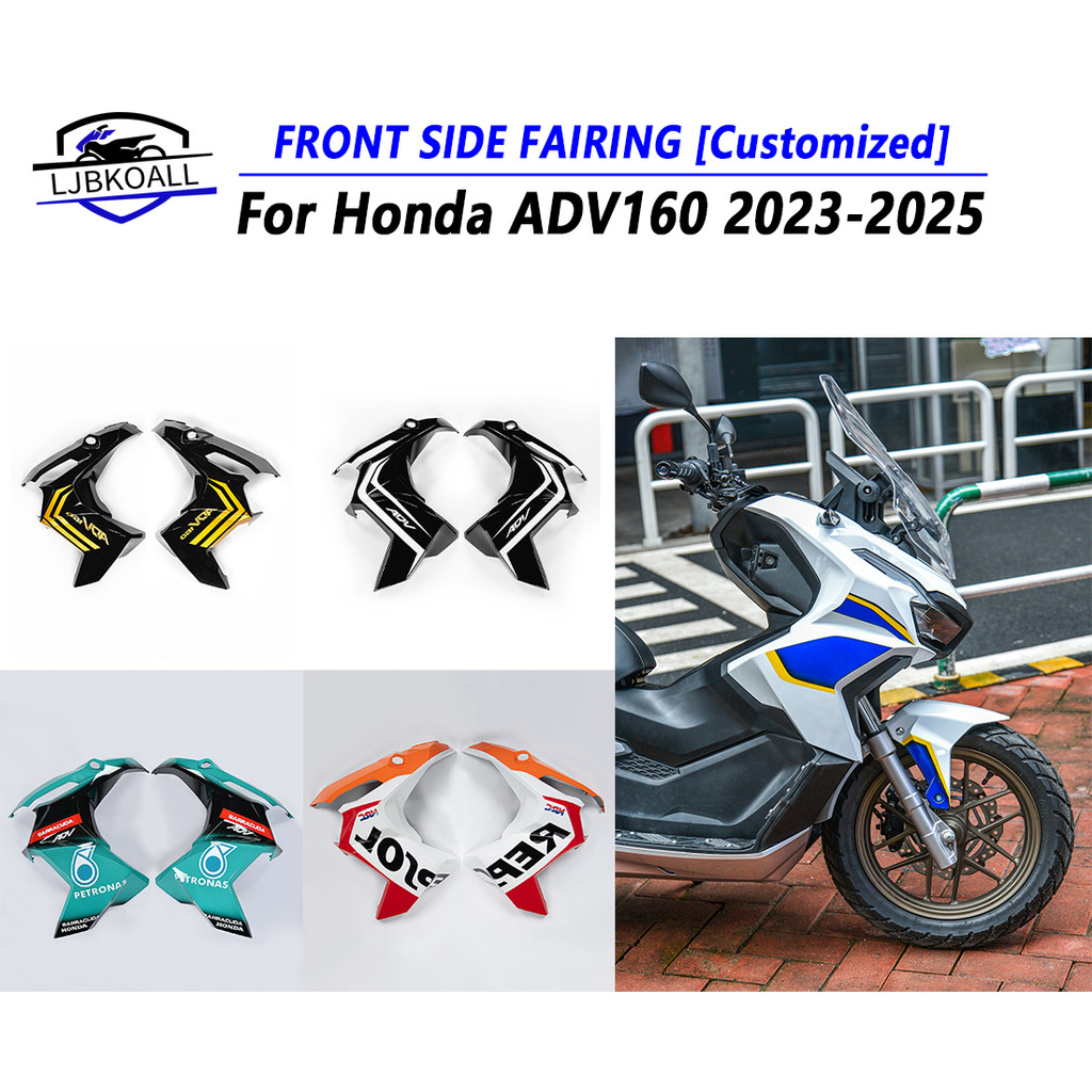 LJBKOALL ADV160 Front Side Fairing Cover Headlight Fairing Body for ...
