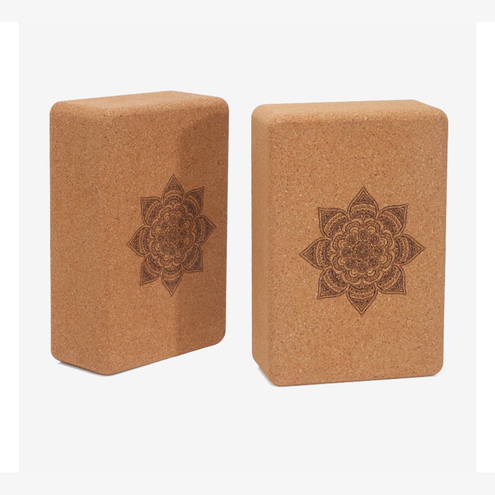 [innersetting.my] Cork Yoga Block Cork Yoga Bricks 9x6x3 Inch Non Slip ...