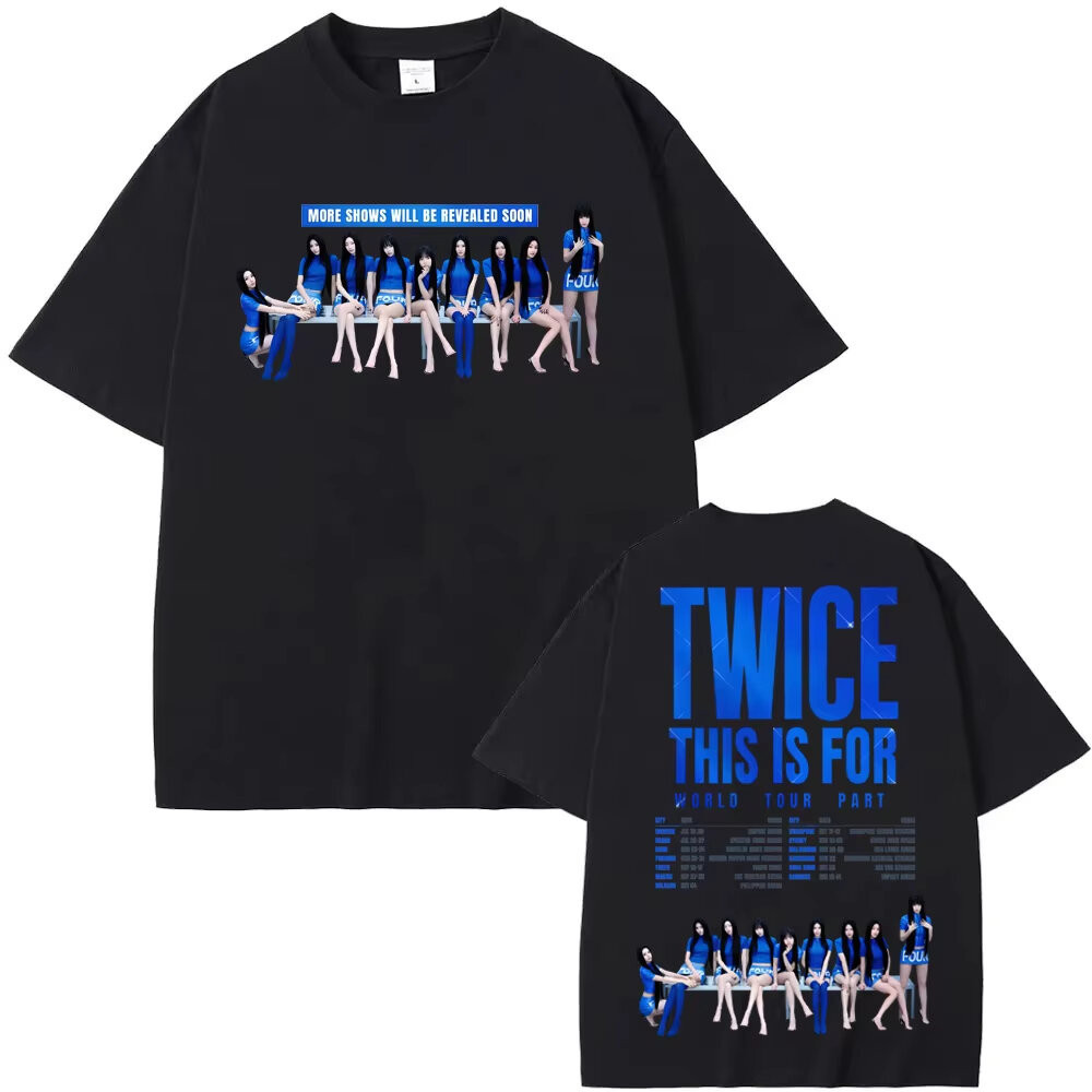 S-5xl TWICE TOUR 2025NEW T Shirt Fashion Short Sleeve Cotton Tee-shirt ...