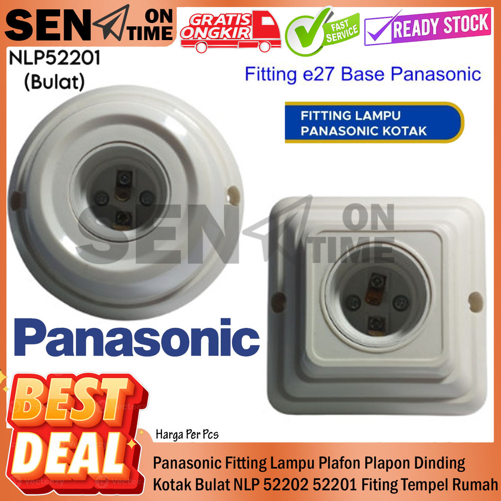 Panasonic Round Box Fitting NLP 52202 52201 Ceiling Lamp Mount Fitting ...
