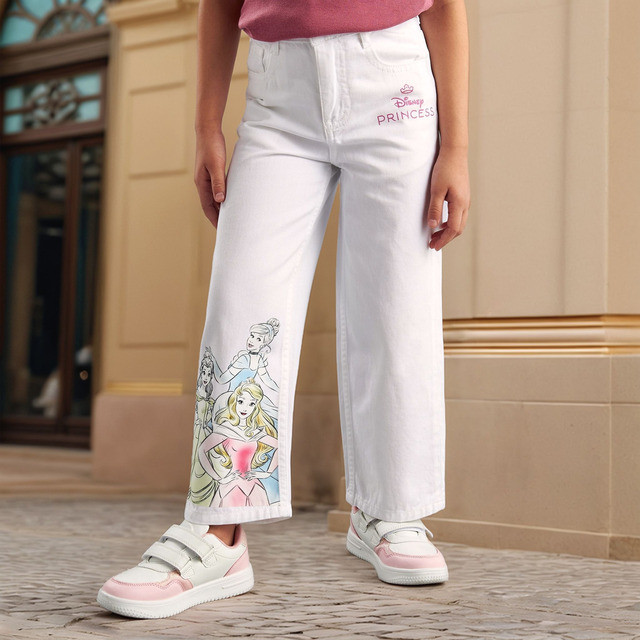 Max Fashion Disney Princess Print Wide Leg Jeans | Shopee Malaysia