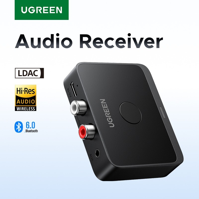 UGREEN AUX Bluetooth Receiver LDAC AAC Hi-Fi 3.5mm Jack 2RCA RCA Audio ...