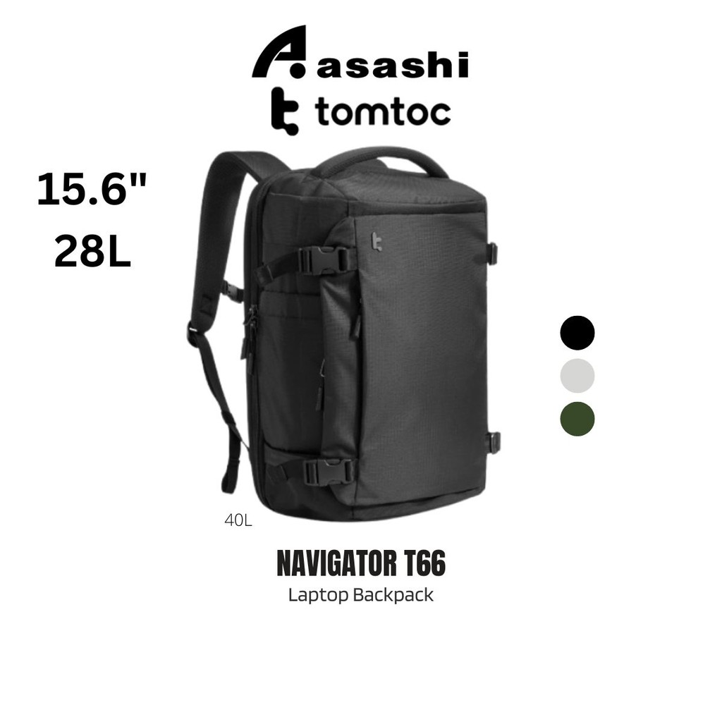 Tomtoc NAVIGATOR T66 28L Laptop Travel Backpack - 15.6inch / 28L ...