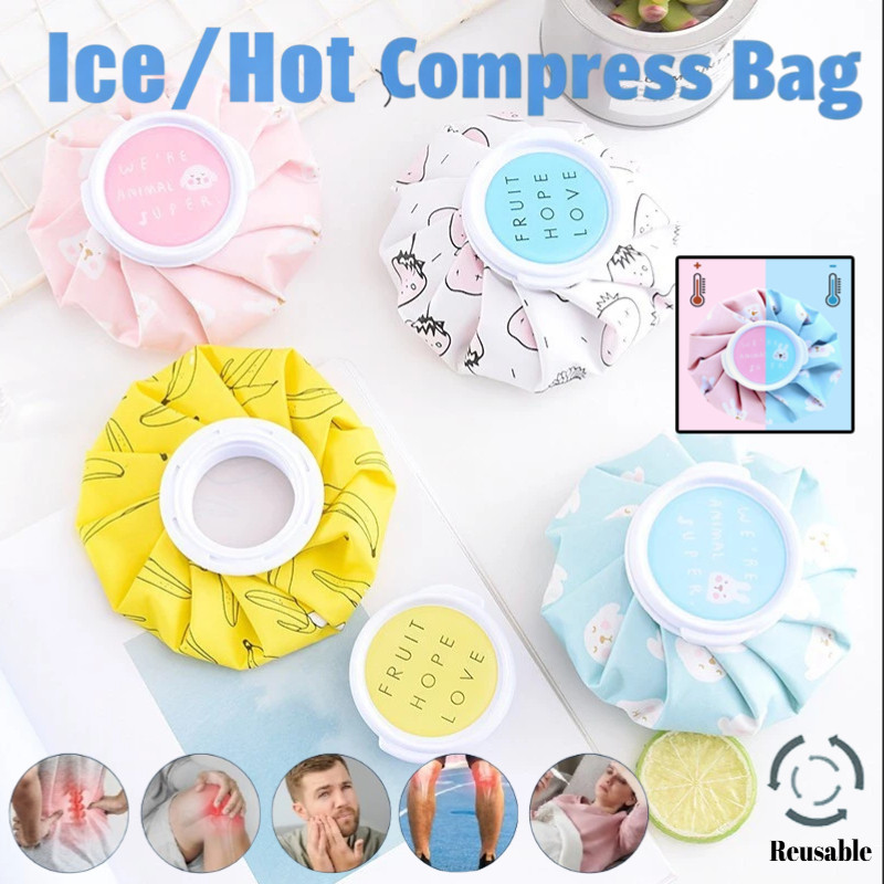 Ice Hot Compress Bag 2 In 1 Reusable Water Filling Cloth Ice Pack