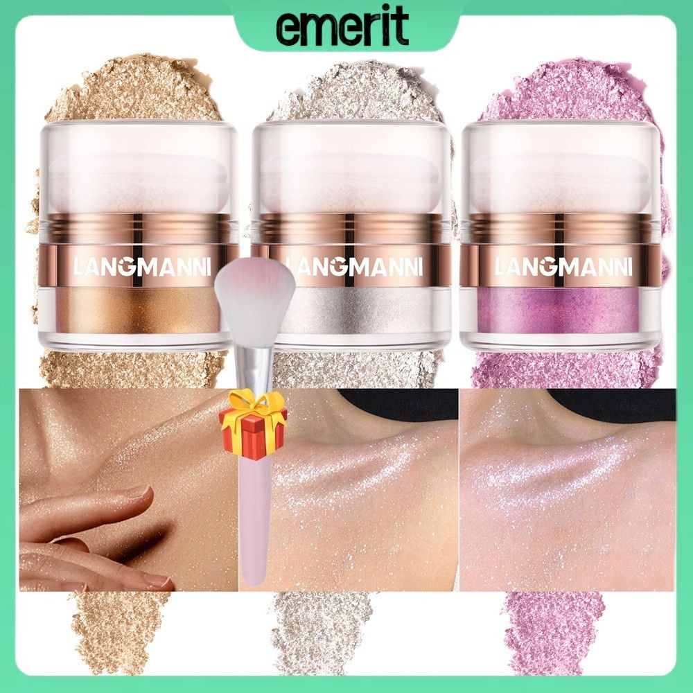 Fast Shipping 【FREE GIFT】LANGMANNI New Highlight Loose Powder Pat ...