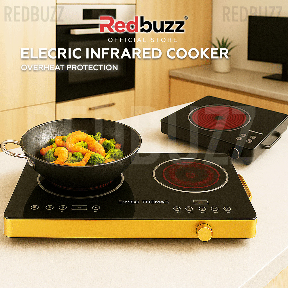 Swiss Thomas Induction Cooker Electric Dapur Gas Single Double Burner ...