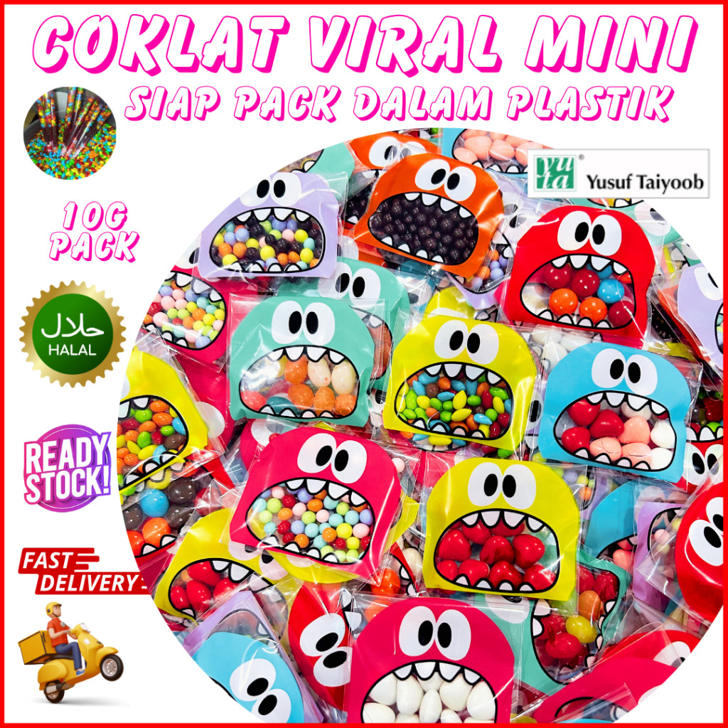 Doorgift Coklat Viral Mini Kuaci Yusuff Taiyoob Chocolate Candy ...