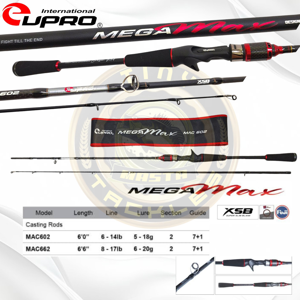 EUPRO MEGA MAX CASTING ROD TOMAN HARUAN SIAKAP KOLAM | Shopee Malaysia