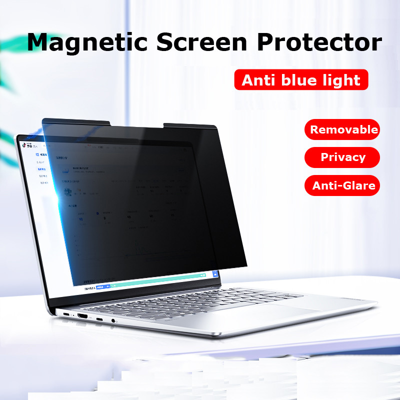 Magnetic Privacy Screen Film For 14 15 13 inch Anti blue light skin ...