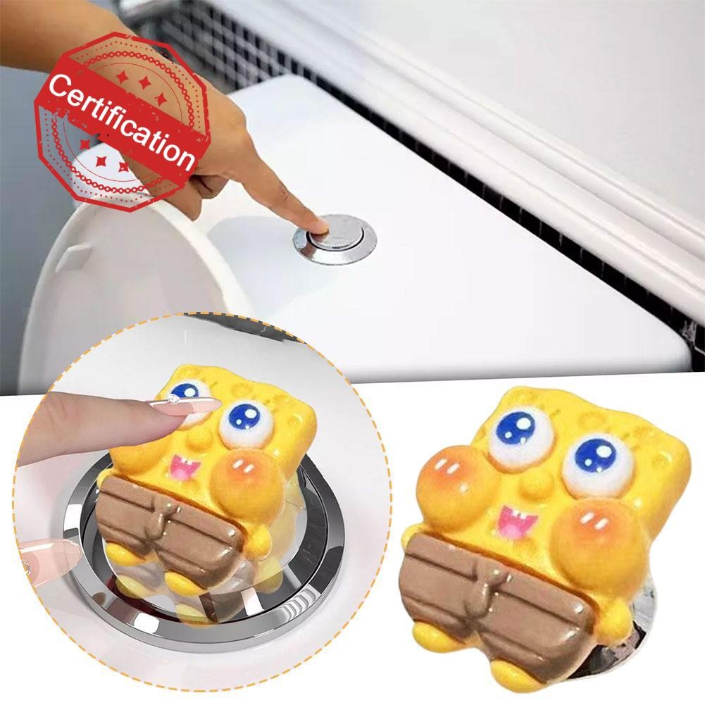 Cute Small Spongebob Squarepants Toilet Press Button Portable Tank ...