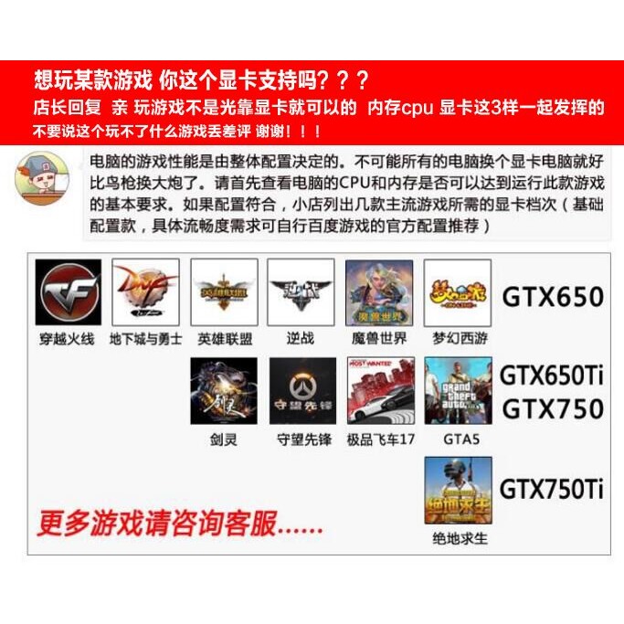 Second-Hand Graphics Card GTX770 GTX780 GTX780TI GTX950 GTX960 GTX970 ...