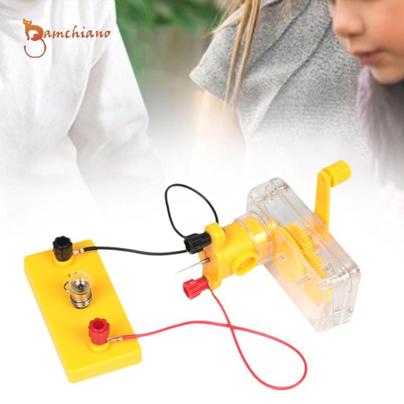 gamchiano Hand Crank Generator Kit, Physics Experiment Set, Compact ...