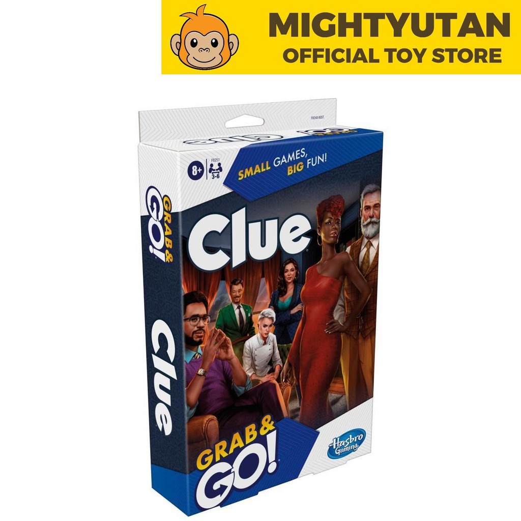 Clue Grab and Go Game for Ages 8 and Up, Portable Game for 3-6 Players ...