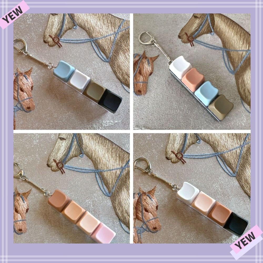 YYE Pinch Toy, Keys Button 4 Keys Fidget Keychain, Keycap DIY Keyboard ...