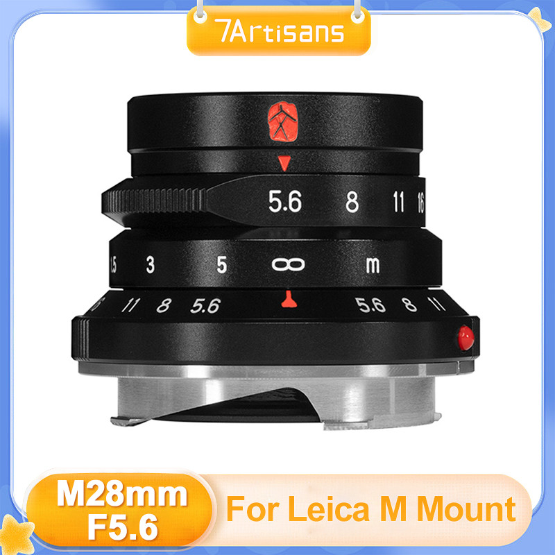7Artisans M28mm F5.6 Full Frame Manual Lens Wide Angle MF for Leica M ...