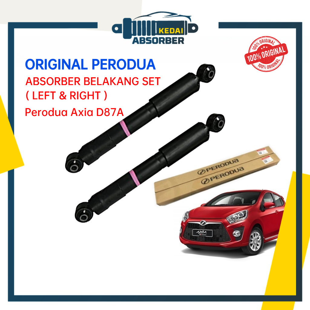 Absorber Axia original belakang Perodua Genuine Rear Shock Absorber Set ...